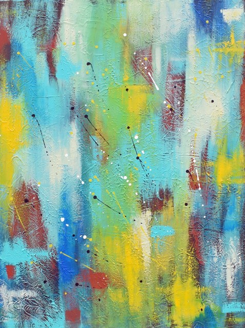 Abstrakte Gemälde mit Strukturen kaufen